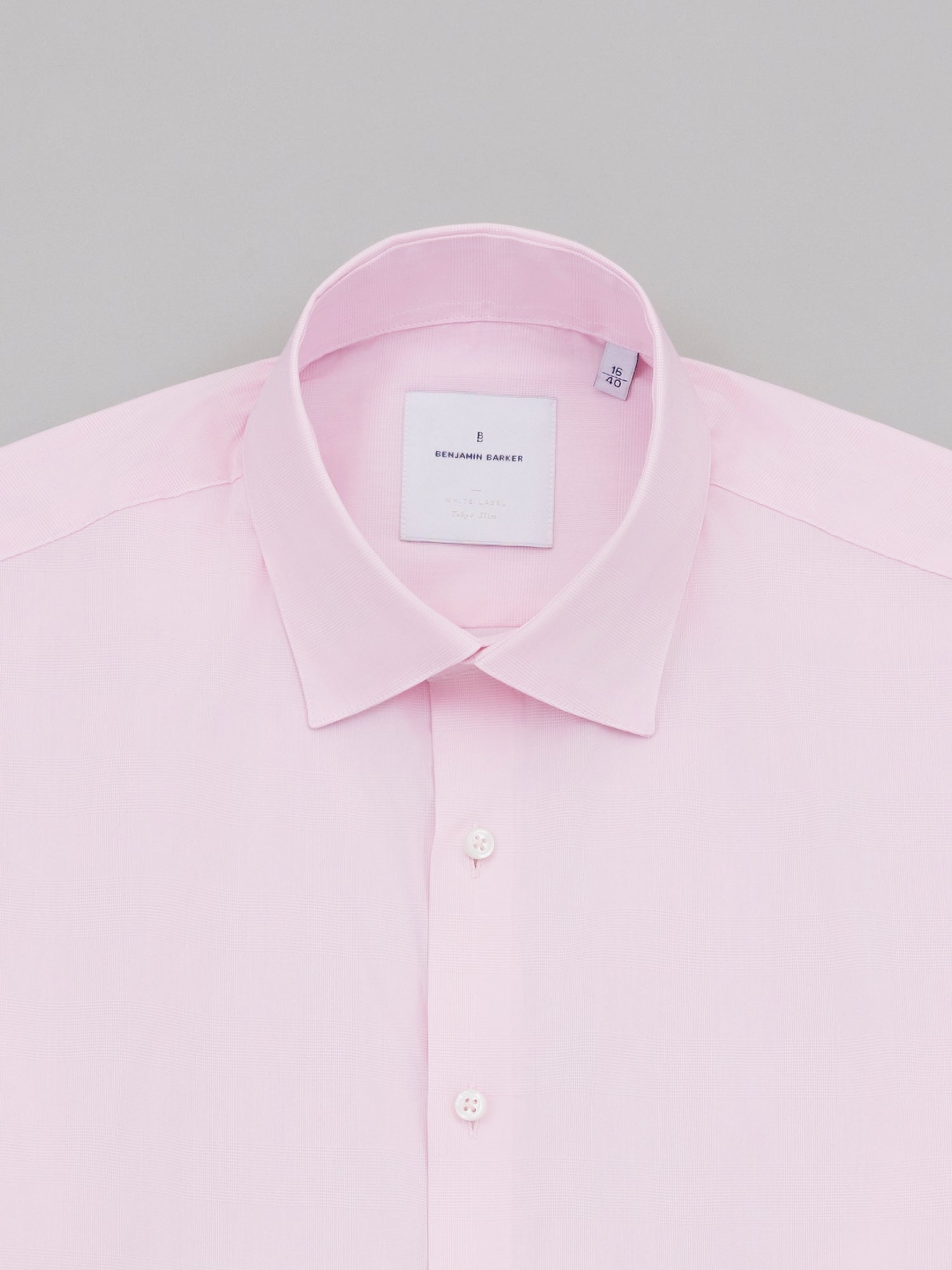 Benjamin Barker - Coppice Pink Easy Care Glen Check